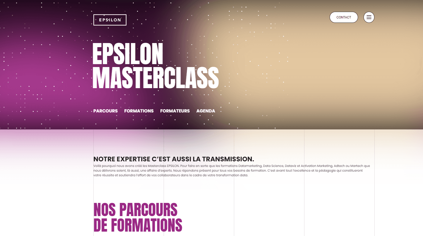 Epsilon Masterclass : découvrez les formations d'Epsilon | Epsilon France : votre agence data ...